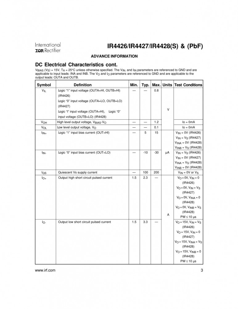 IR4427 technical document page 3