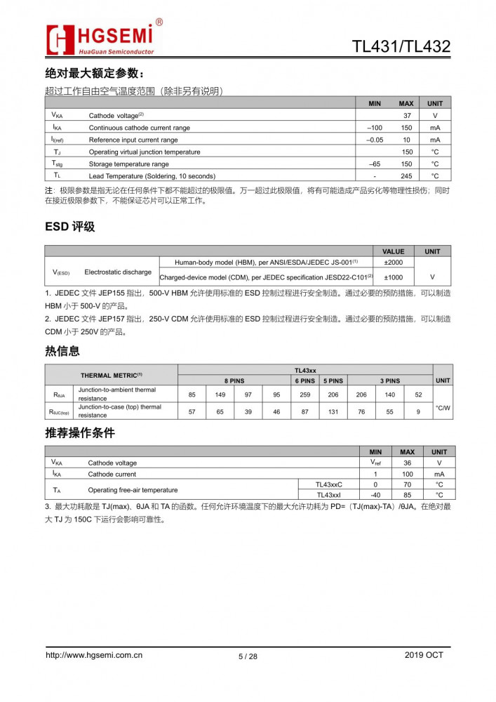 TL431BCM3/TR datasheet page 5