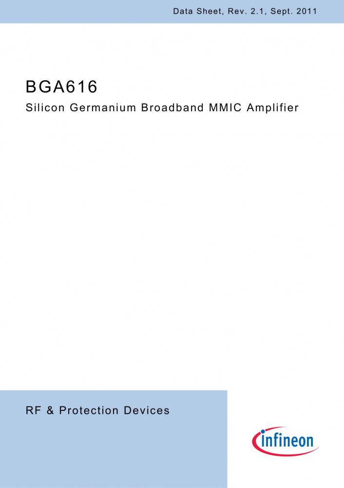 BGA616 datasheet page 1