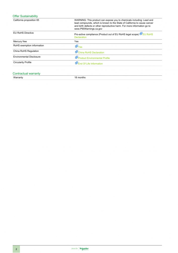 8501XC2 technical document page 2