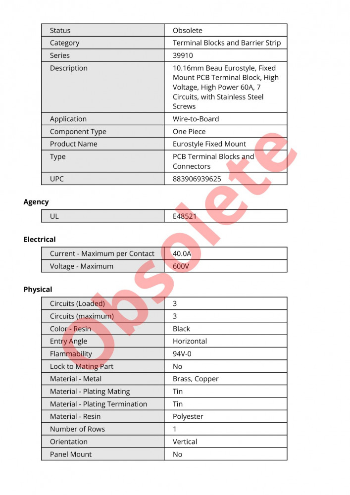MOLEX 399100707 document page 2