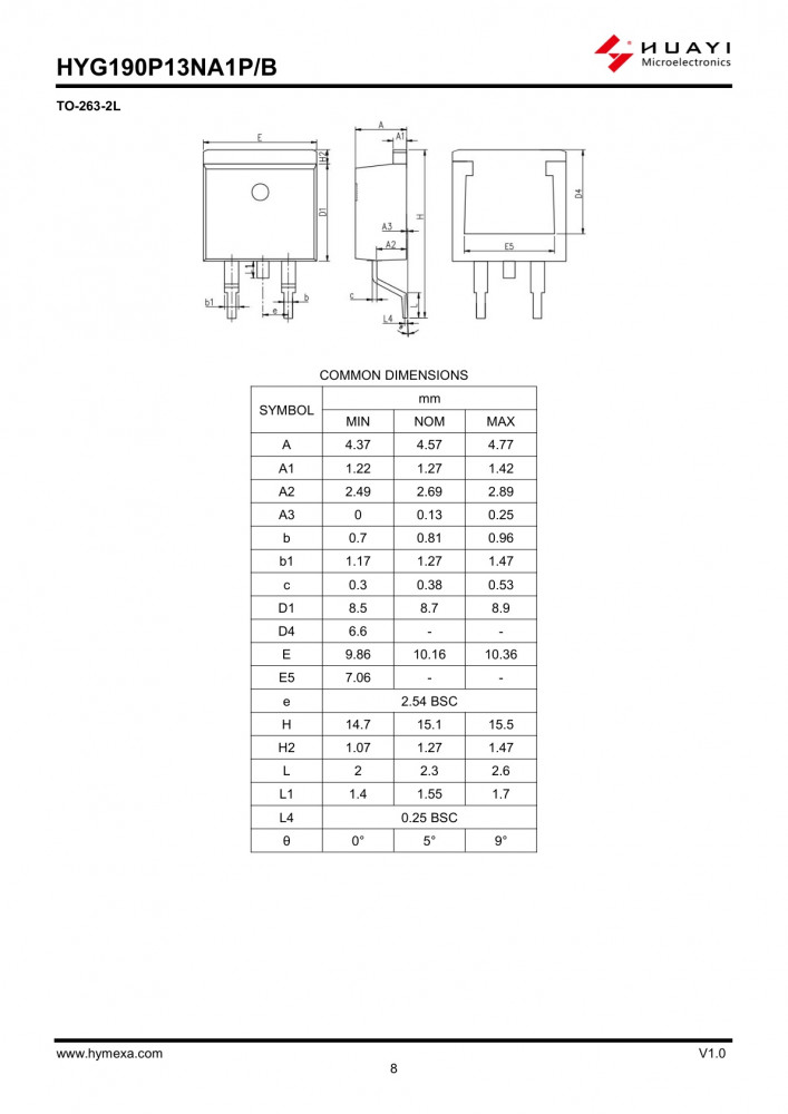 HYG190P13NA1B datasheet page 8