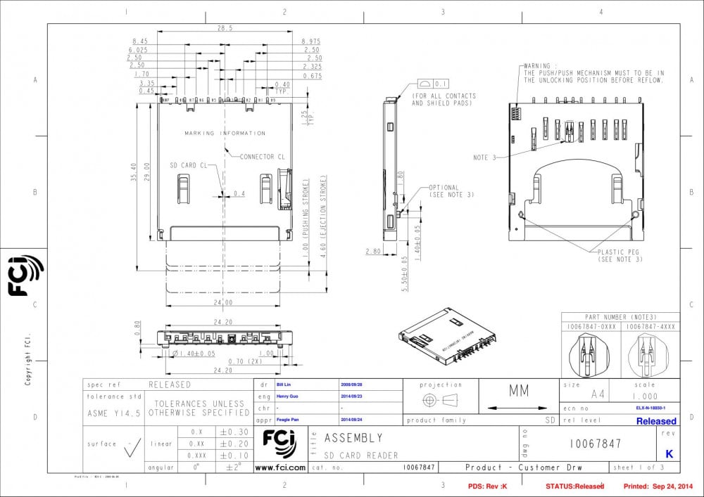10067847-001RLF technical drawing page 1