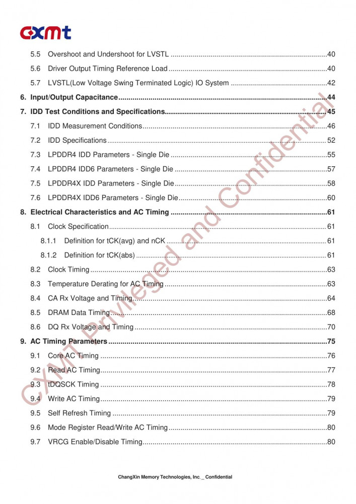 CXDB5CCAM-ML datasheet page 5