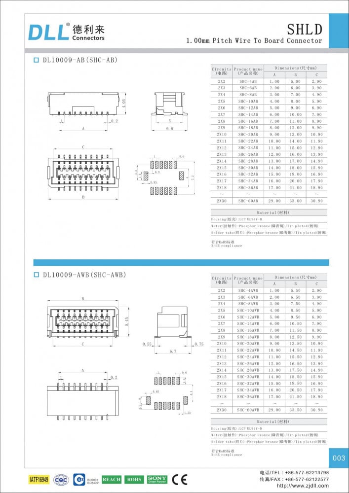 DLL connector technical drawing page 3