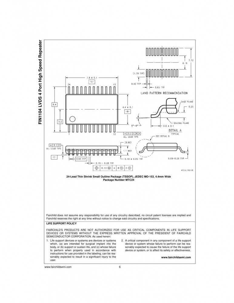 FIN1104 datasheet page 7