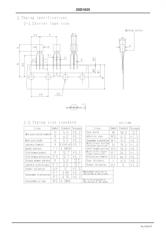 2SD1835S-AA technical document page 5