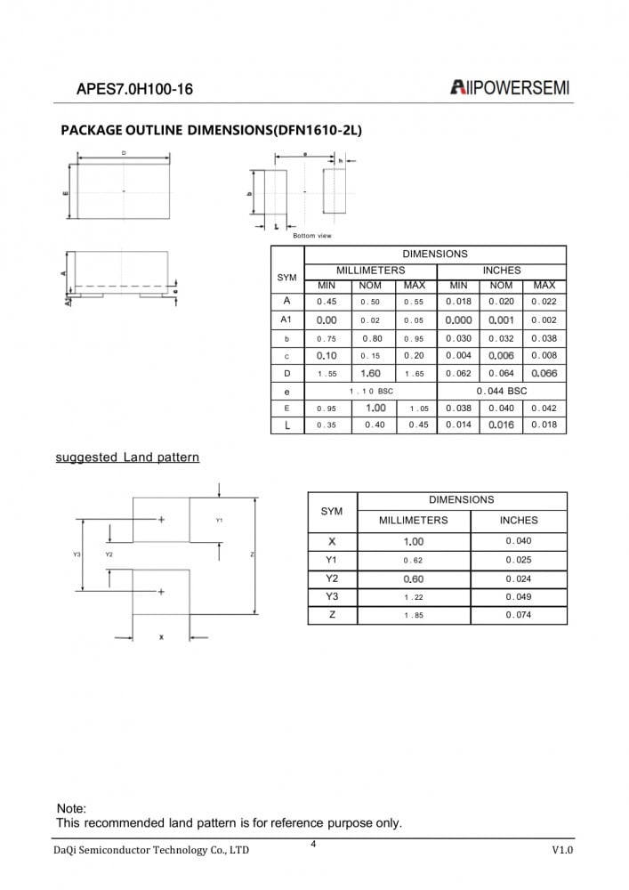 APES7.0H100-16 datasheet page 4