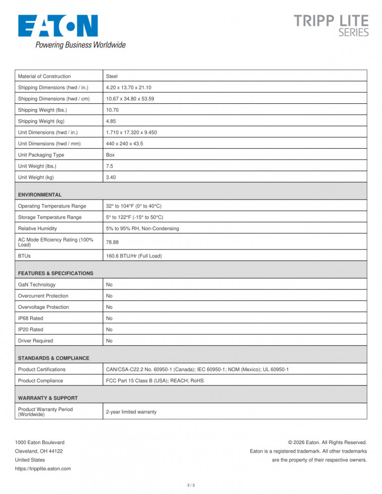 U280-016-RM technical document page 3