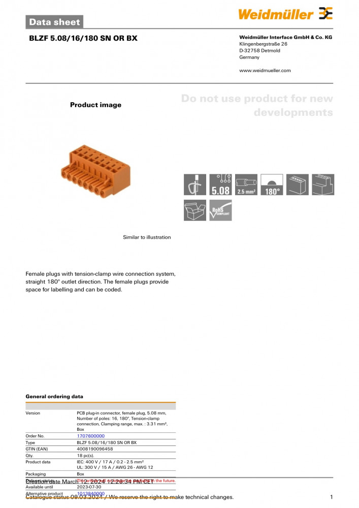 Product document page 1