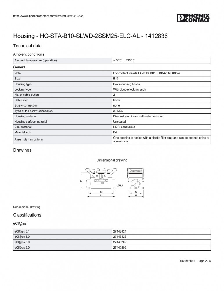 Phoenix Contact 1412836 technical document image 2