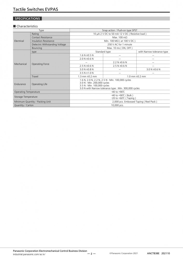 EVPAS technical document page 2