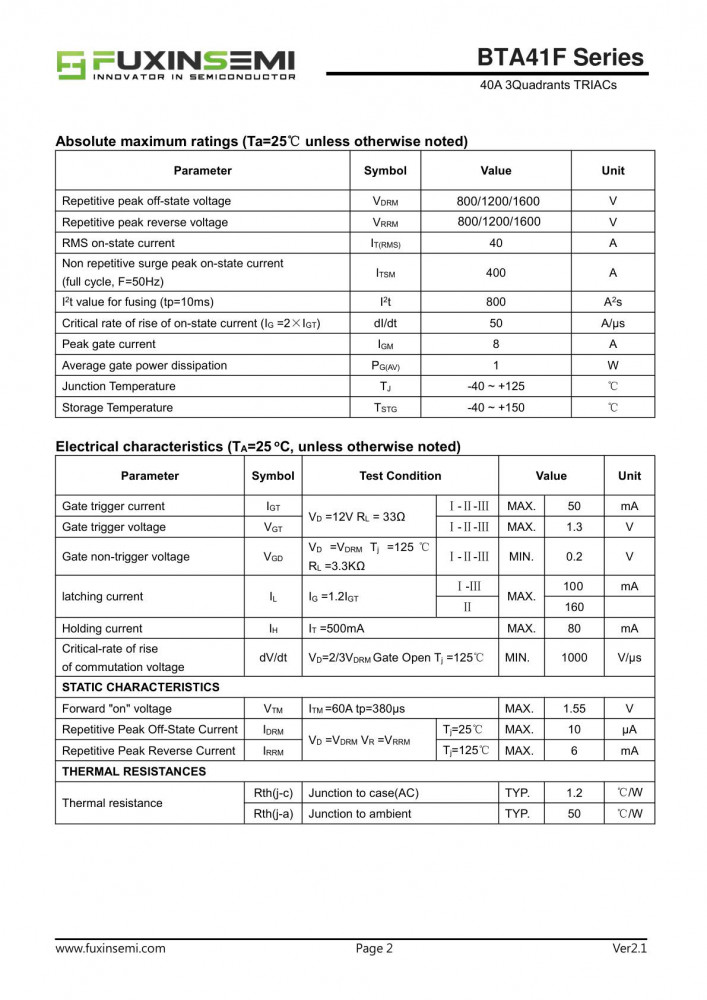 BTA41F-1200BW datasheet page 2