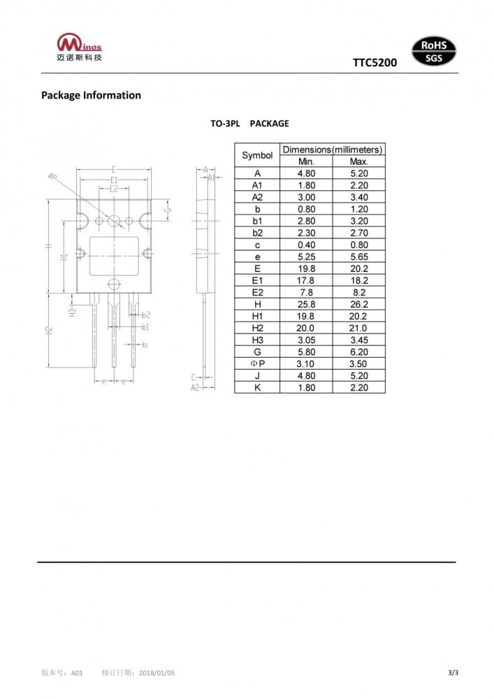 TTC5200 datasheet page 3