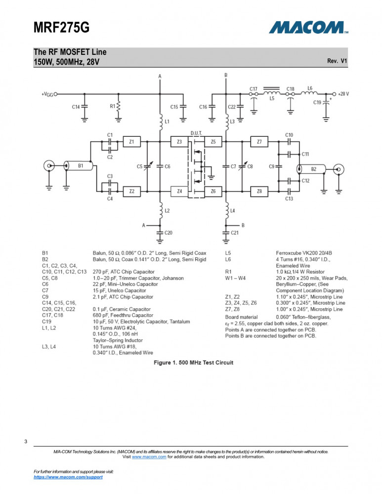 MRF275G datasheet page 3