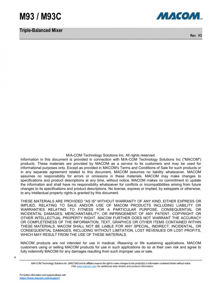 MACOM M93 technical document page 4