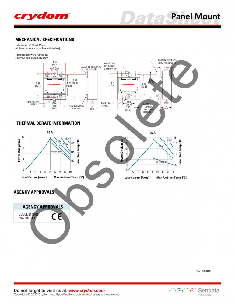 NTD NTA series datasheet page 3