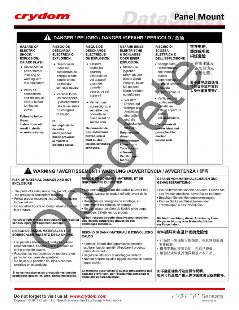 NTD NTA series datasheet page 4