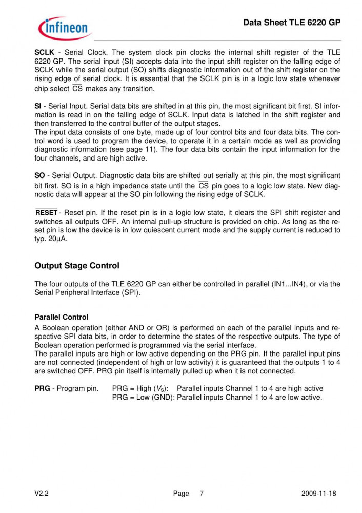 TLE6220GP datasheet page 7