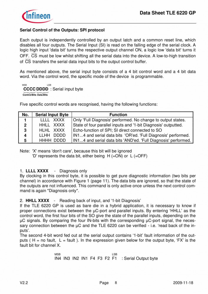 TLE6220GP datasheet page 8