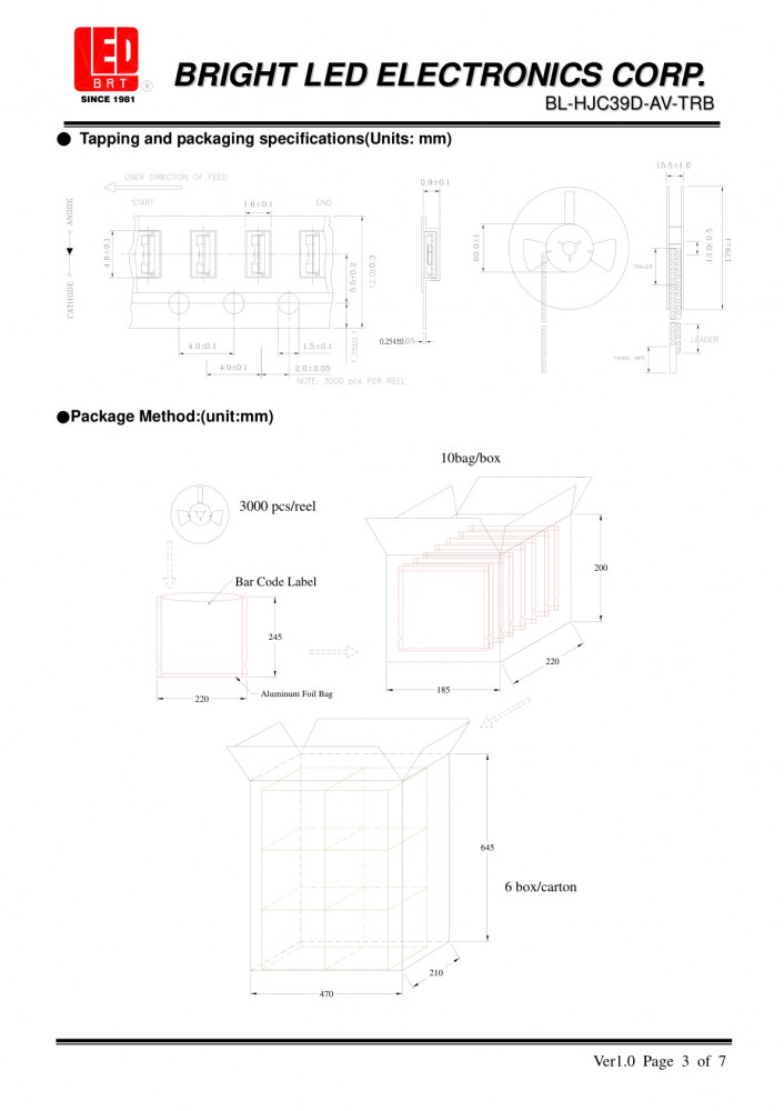 BL-HJC39D-AV-TRB datasheet page 3