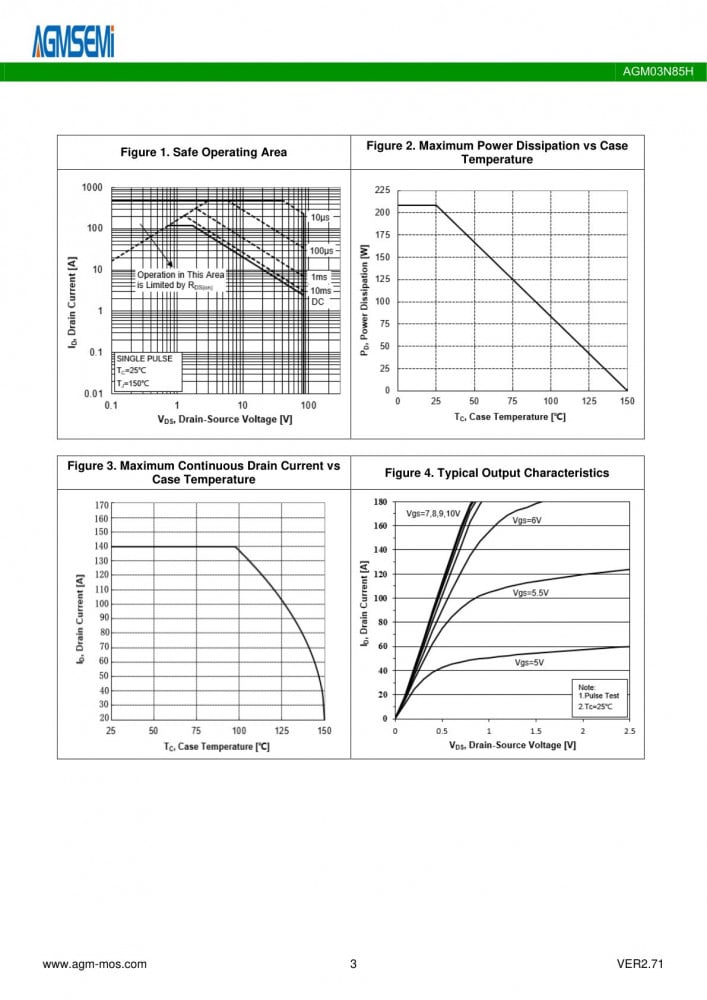 AGM03N85H datasheet page 3