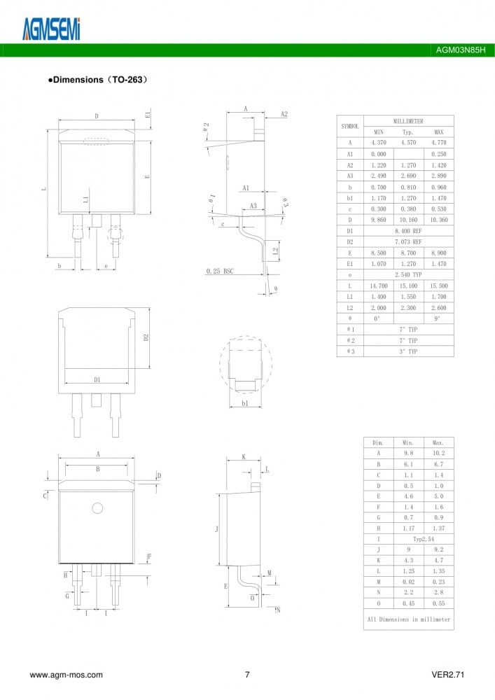 AGM03N85H datasheet page 7