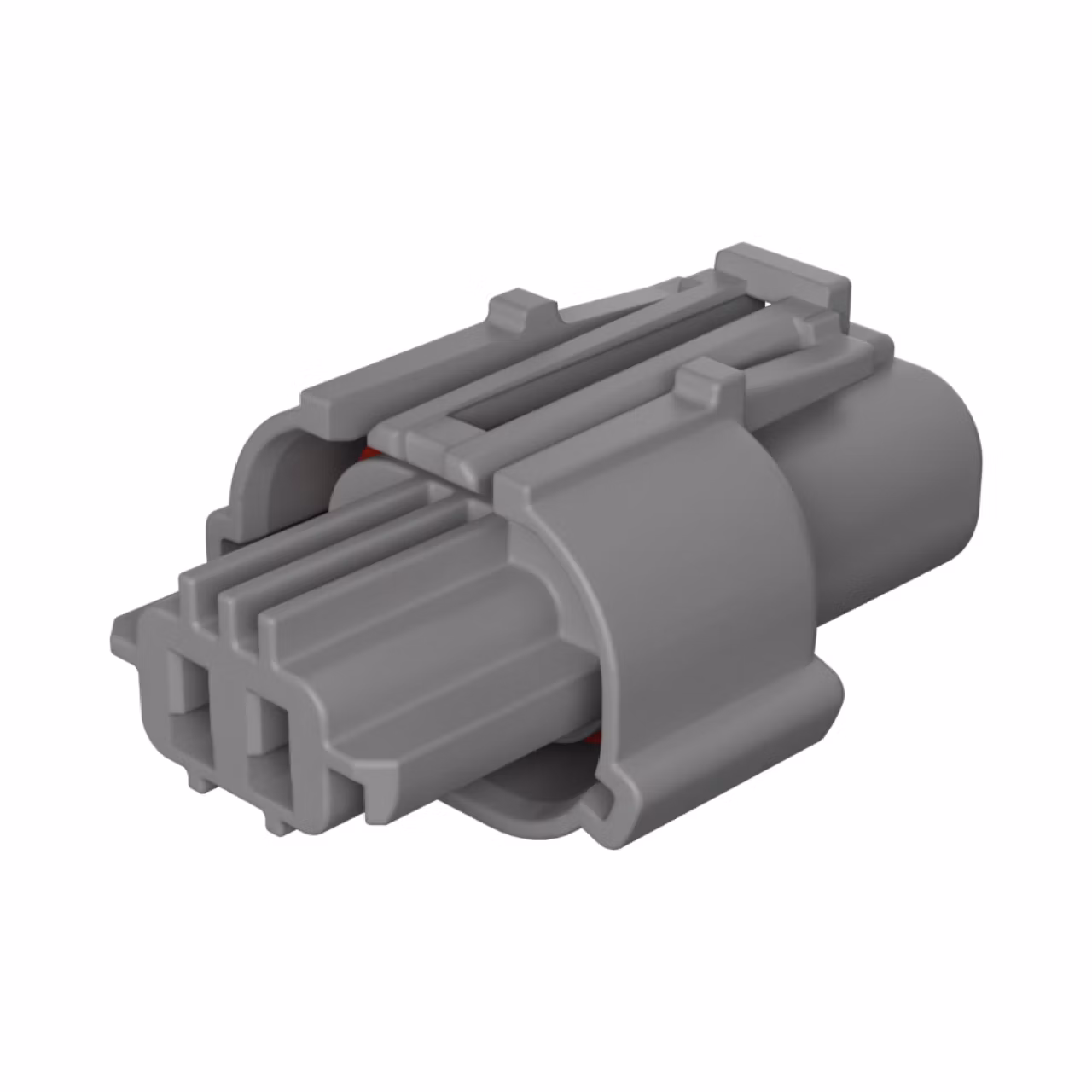 Squba 3.6 Sealed Receptacle Assembly, 3.60mm Pitch, 2 Circuits, Single Row, Glow-Wire Capable, Key C, Gray, UL1007/UL1061 Compatible for sale
