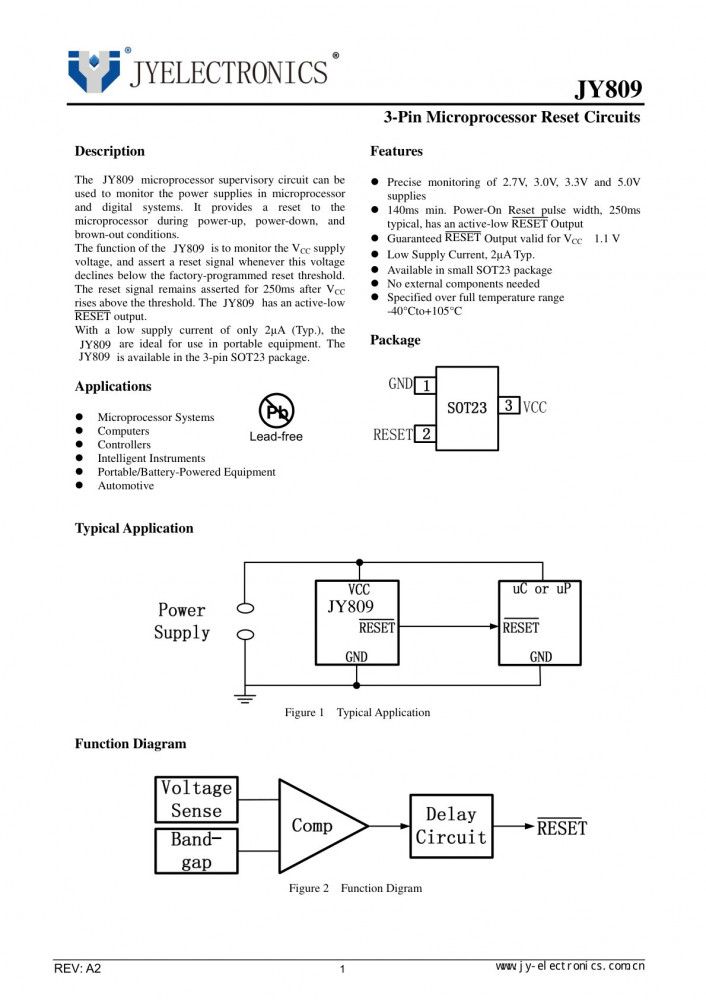 JY809ES3-SX datasheet page 1