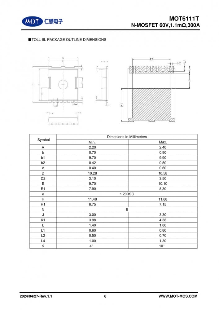 MOT6111T datasheet page 6