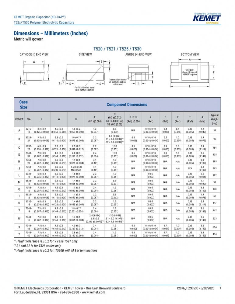 KEMET KO-CAP datasheet page 7