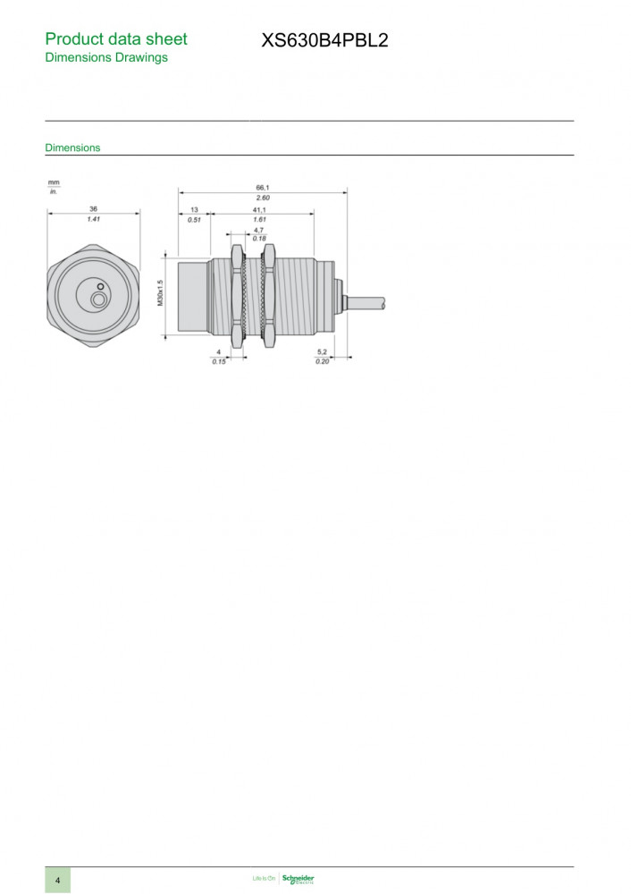 XS630B4PBL2 technical document page 4