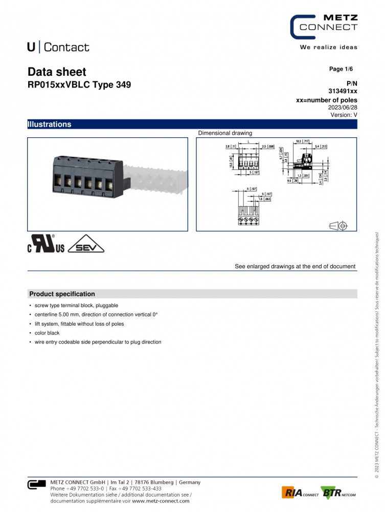 31349103 datasheet page 1