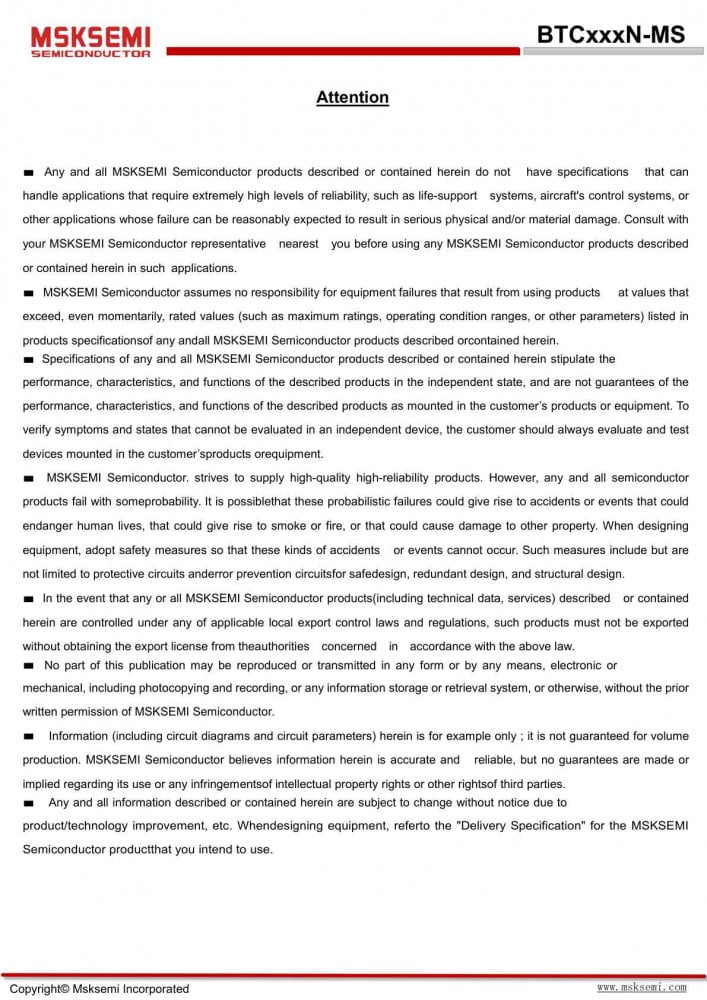 BTC900N-MS datasheet page 6