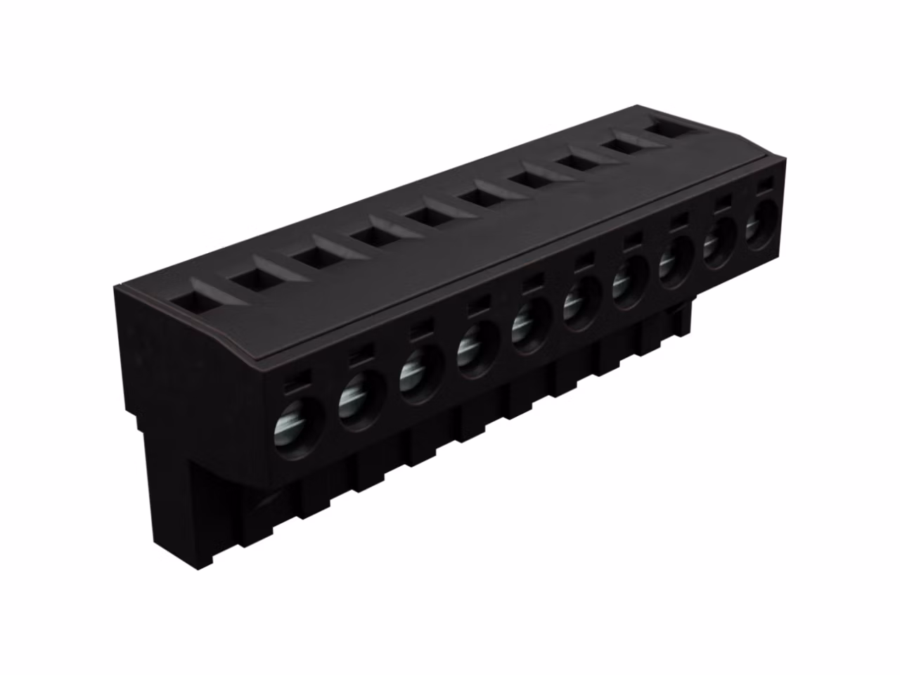 5.08mm Pitch Eurostyle Horizontal Plug, with Standard Imprinting, Gold (Au) Plated, Black, 10 Circuits for sale
