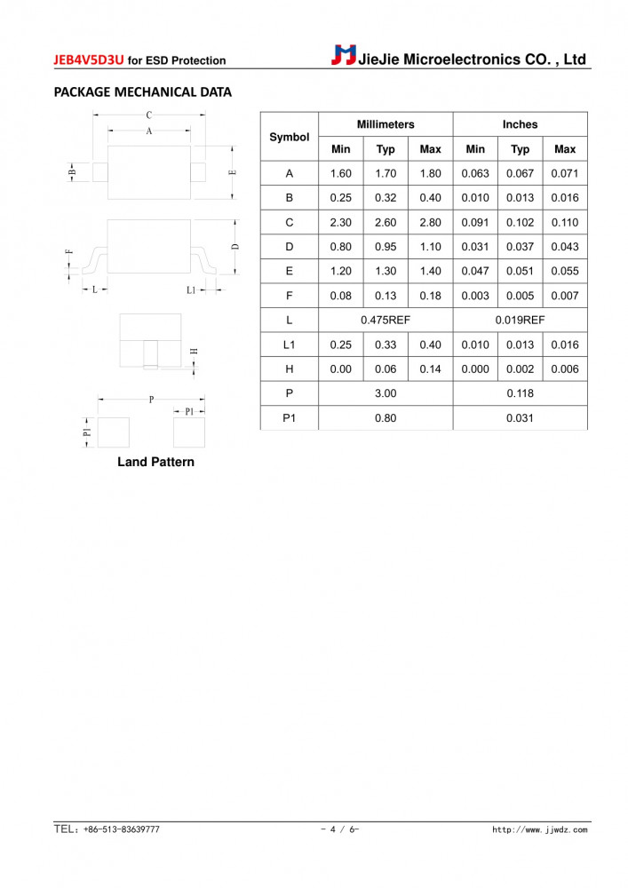 JEB4V5D3U datasheet page 4