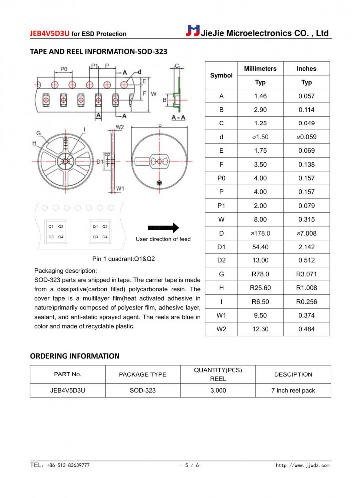 JEB4V5D3U datasheet page 5