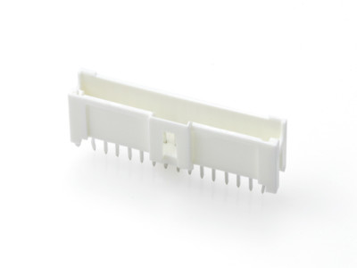 MicroClasp Right-Angle Header, 2.00mm Pitch, Single Row, Through Hole, Tin (Sn) Plating, 13 Circuits, with PCB Locator