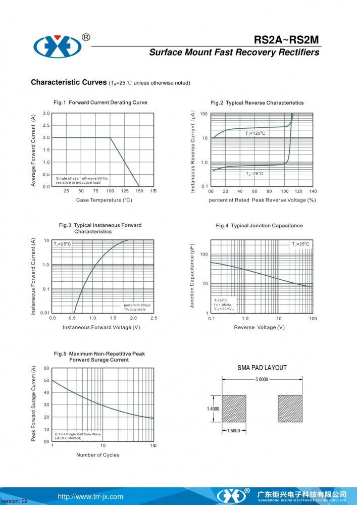 JUXING RS2M datasheet page 2