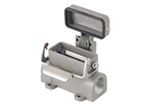 Heavy-Duty Standard (STD) Single Lever Surface Mount Housing, Die-cast Aluminum, with 1 Lever, with Cover, with Gasket, Size 16A «66x16», M25x2  Thread, Grey