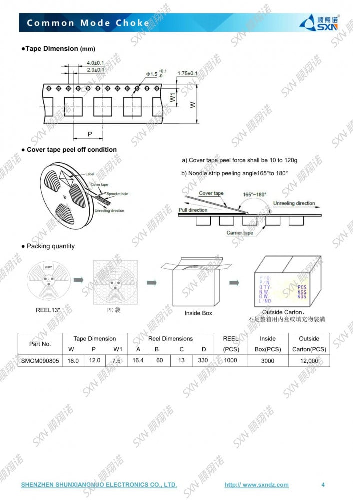 SMCM090805-501T datasheet page 4