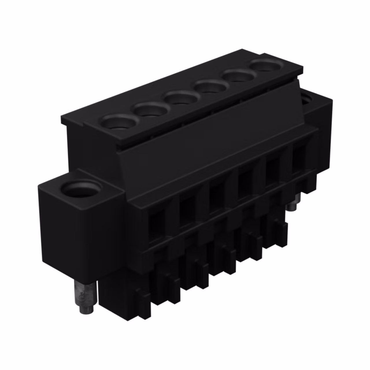 3.81mm Pitch Eurostyle Vertical Plug, with Retention Screws, Front Wire Entry, 6 Circuits for sale