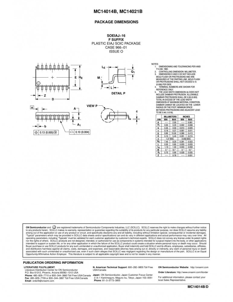 MC14014B datasheet page 8