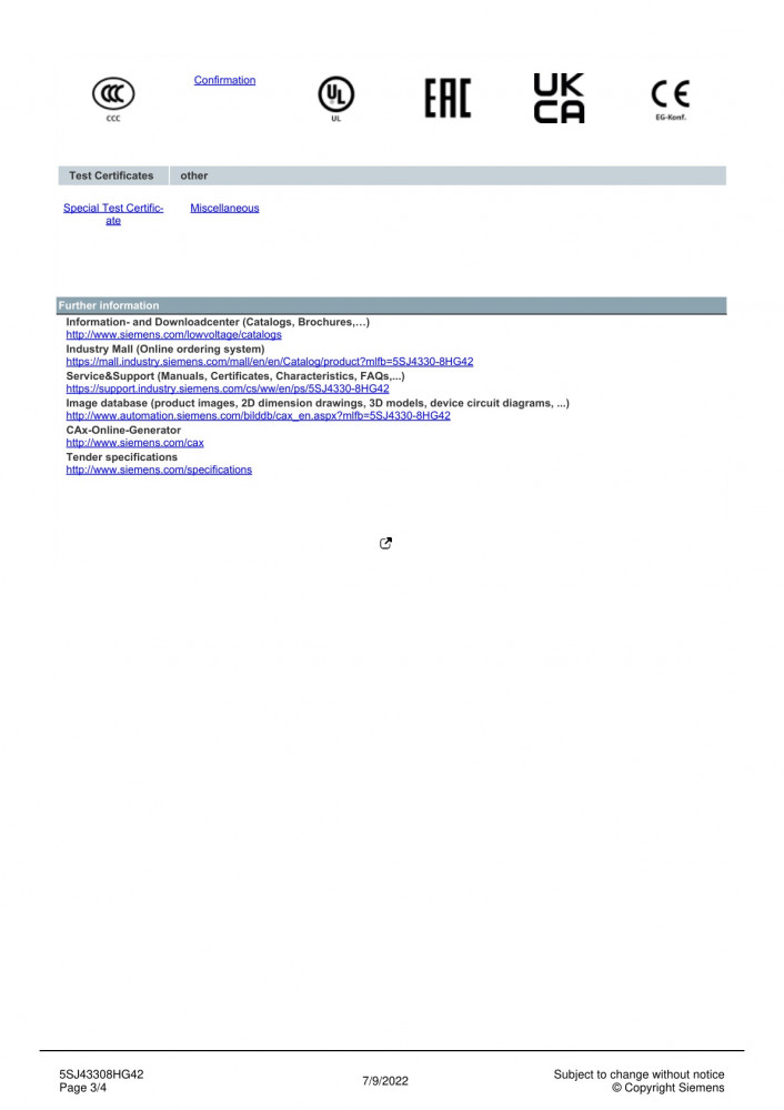 5SJ4330-8HG42 datasheet page 3