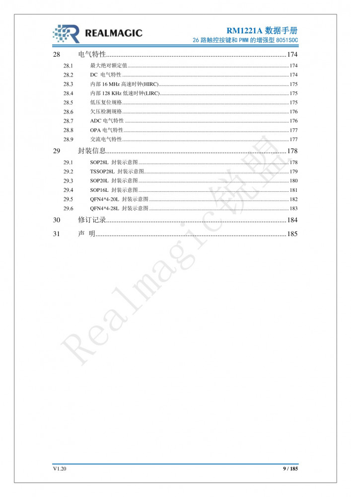 RM1221A datasheet page 9