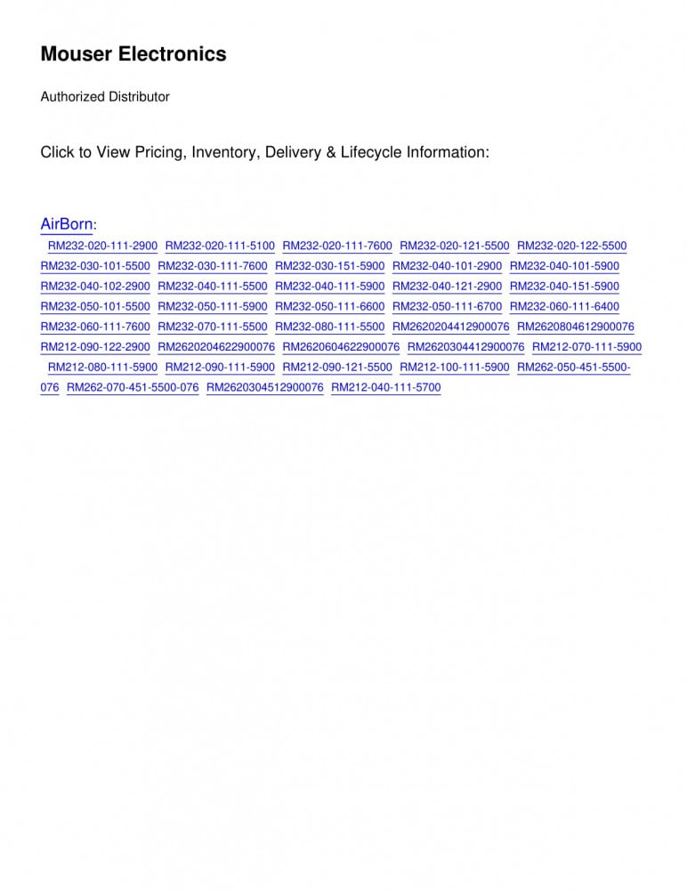 AirBorn RM series document page 4