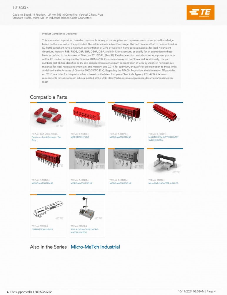 TE Connectivity 1-215083-4 technical document page 4