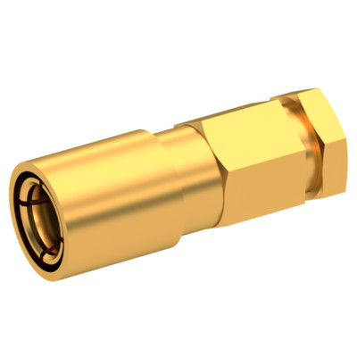 SMB / STRAIGHT JACK MALE CRIMP TYPE FOR 2.6/50 D CABLE NICKEL