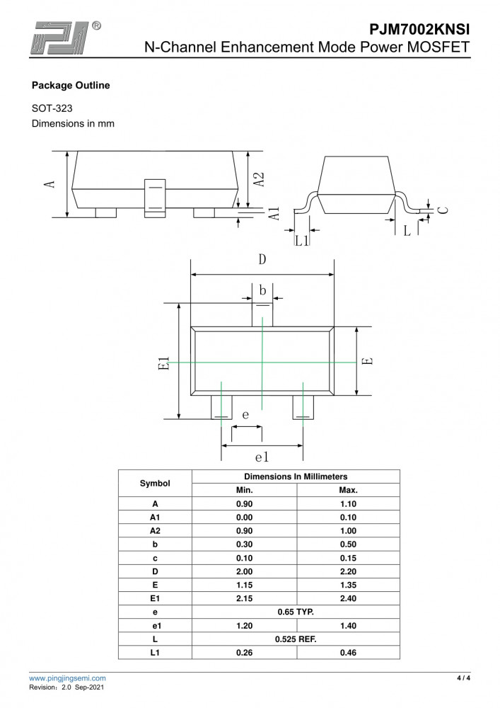 PJM7002KNSI datasheet page 4