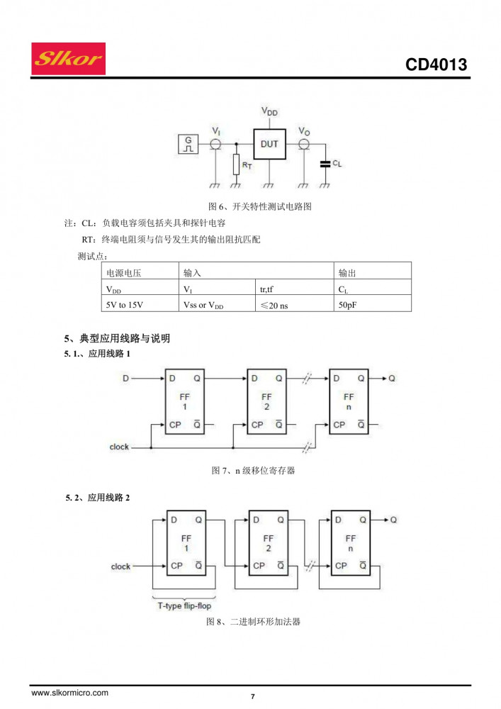 CD4013 datasheet page 7